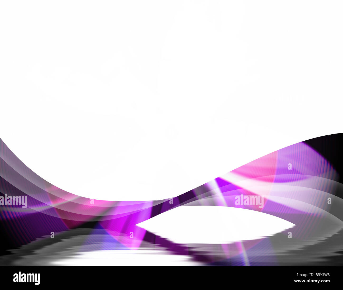 A wavy purple layout great for use as a design template or background ...