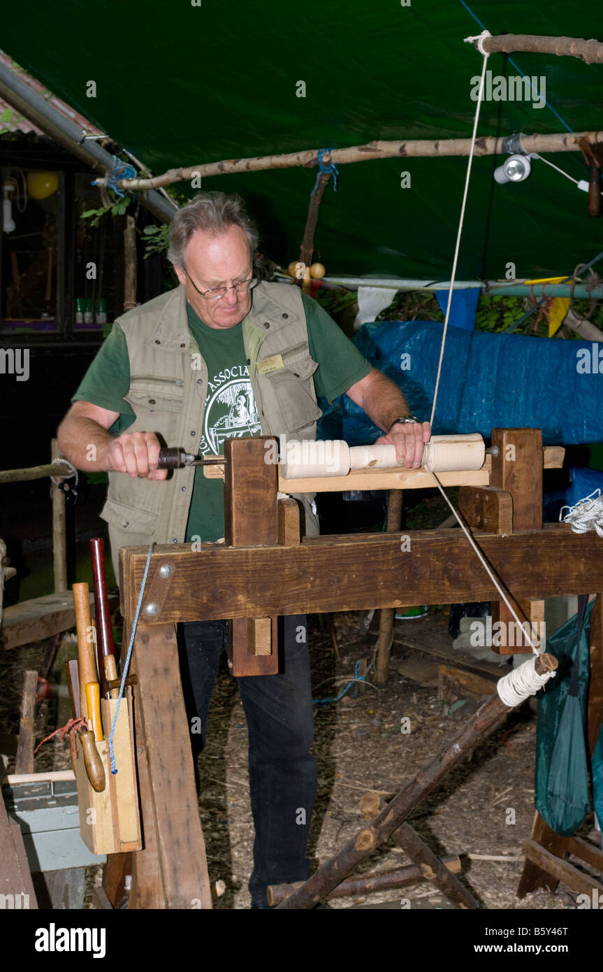 Pole Lathe Woodturner High Resolution Stock Photography and Images - Alamy