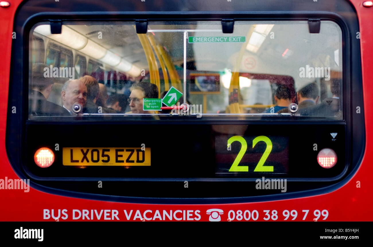 Back end red london bus hi-res stock photography and images - Alamy