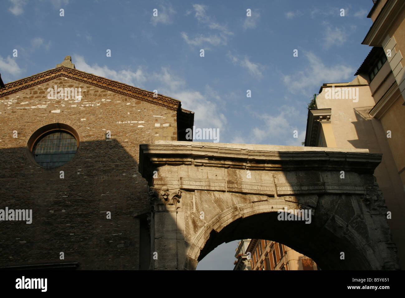 ancient roman gallieno's arch in rome italy Stock Photo - Alamy
