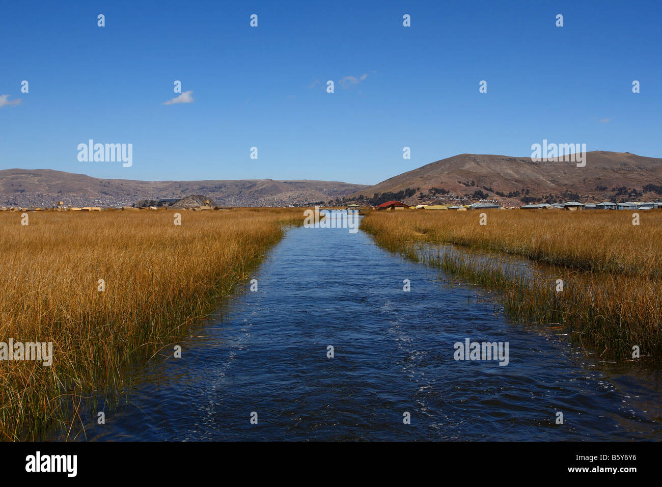 fine image of landscape titicaca lake in perù Stock Photo - Alamy