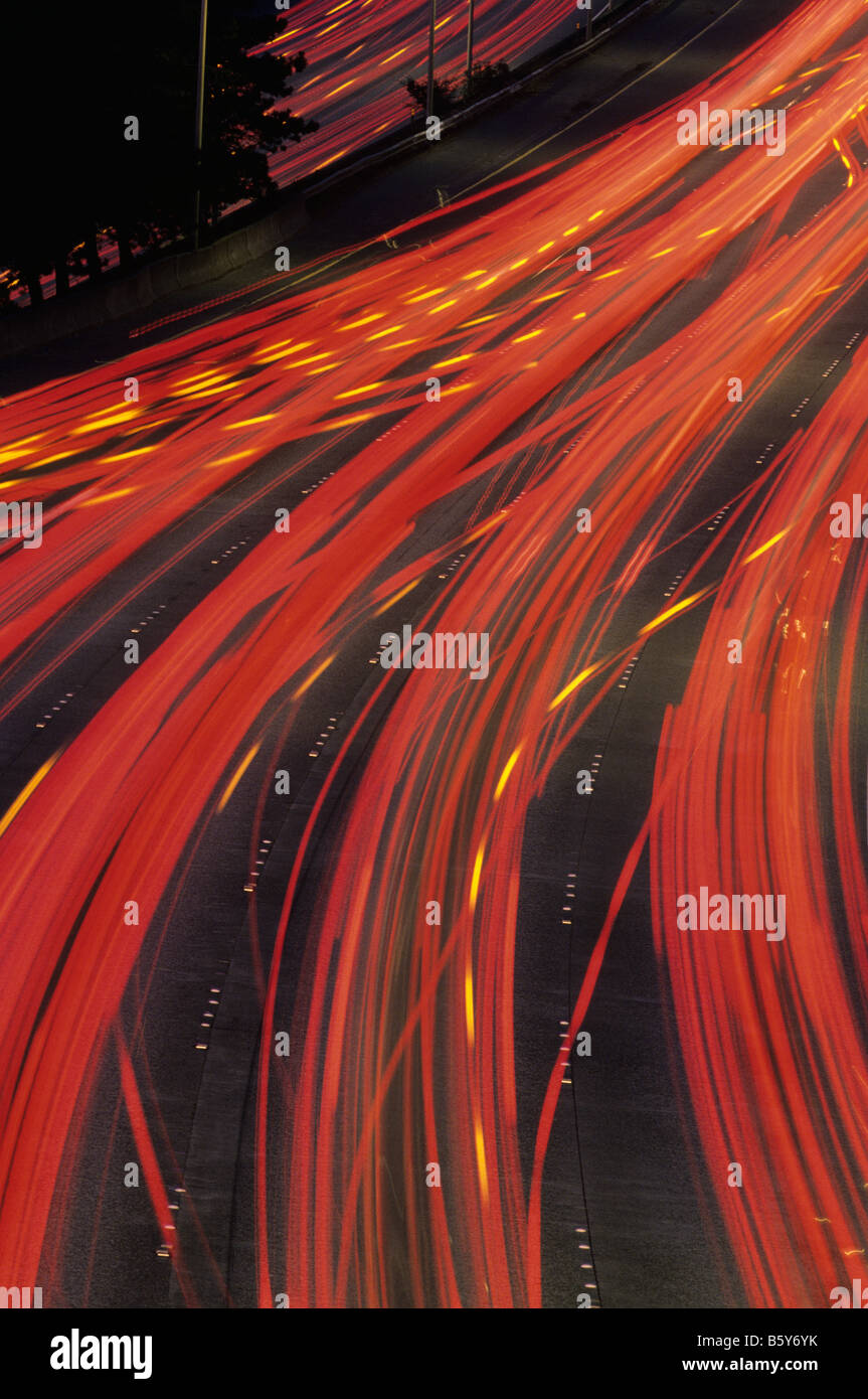 Rush hour traffic through downtown Seattle along Interstate 5 Seattle ...