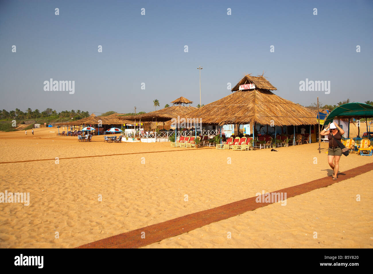 Beach Shacks, Calangute Beach, Goa, India Stock Photo - Alamy