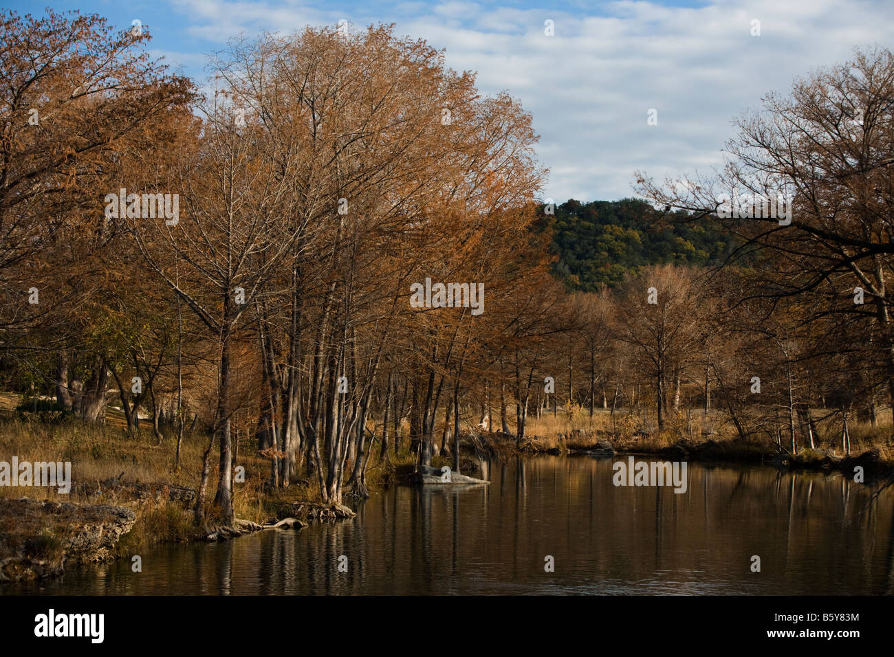 Texas Hill Country river landscape Stock Photo - Alamy