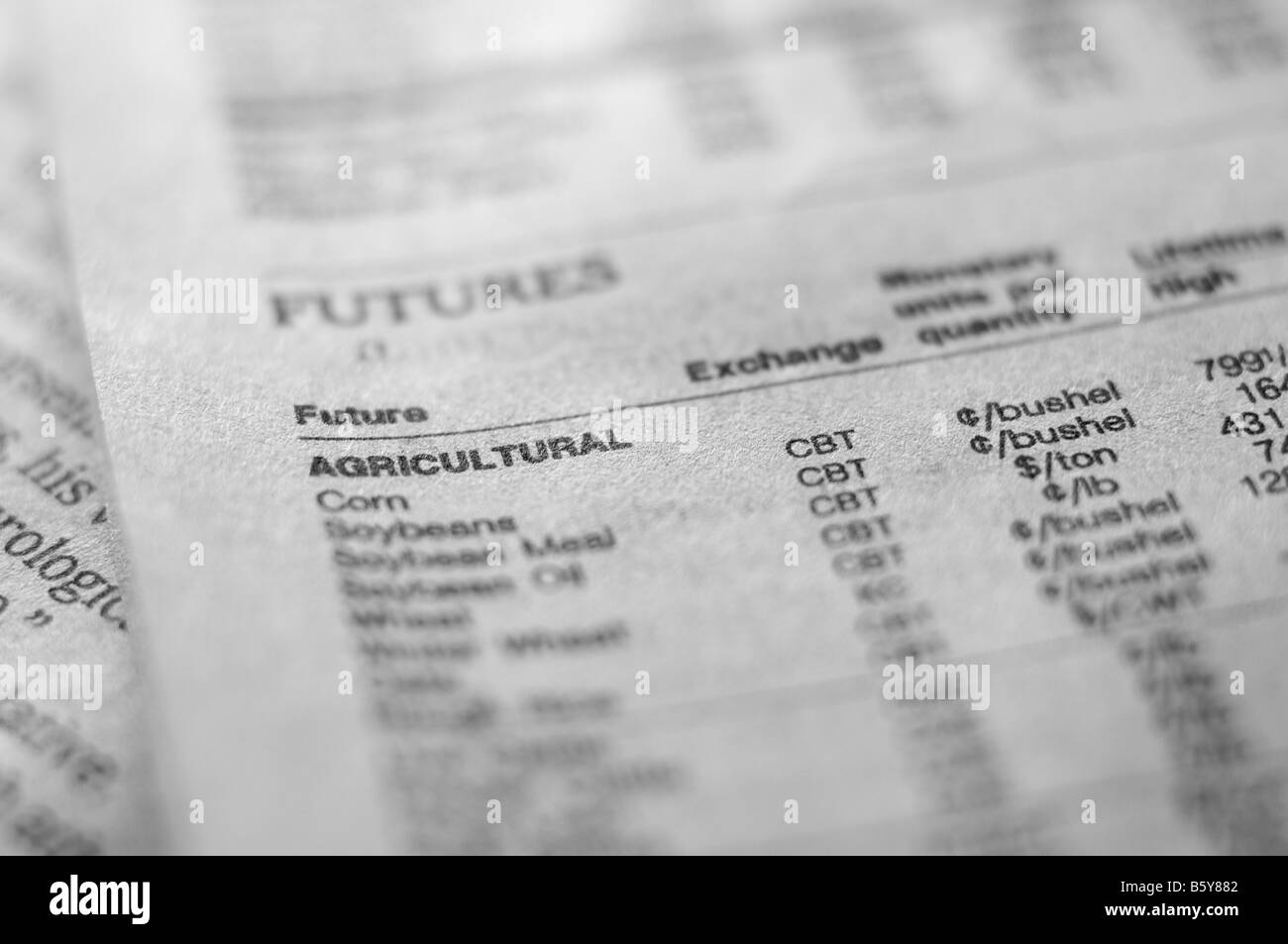 Financial Business Section Newspaper High Resolution Stock Photography ...