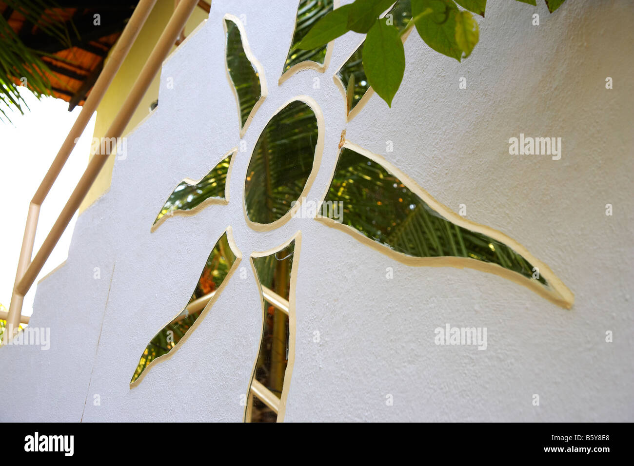 Sun Mirror at the Surf Club at Arambol Beach, Goa, India Stock Photo ...