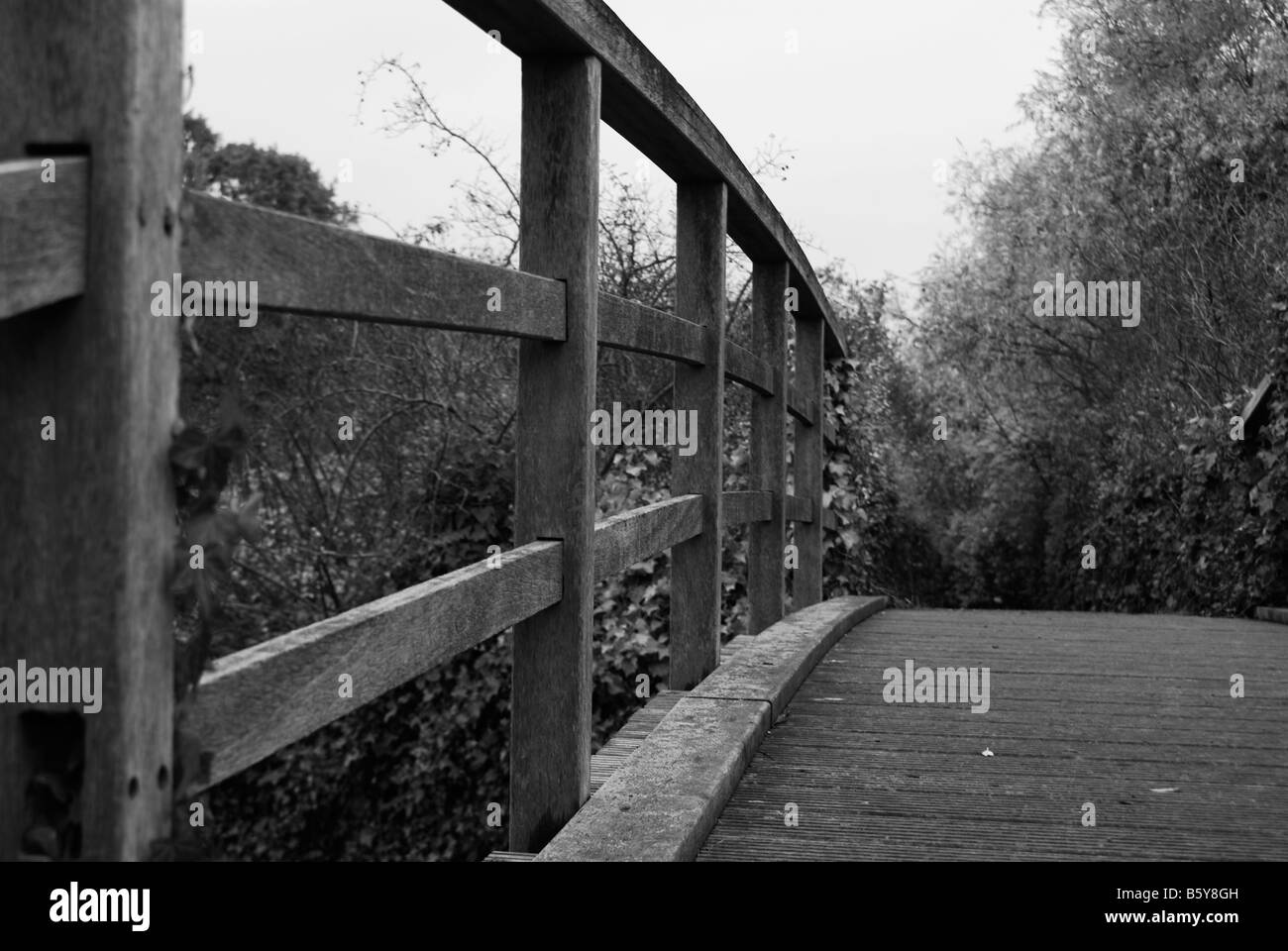 Wood wooden rails hi-res stock photography and images - Alamy