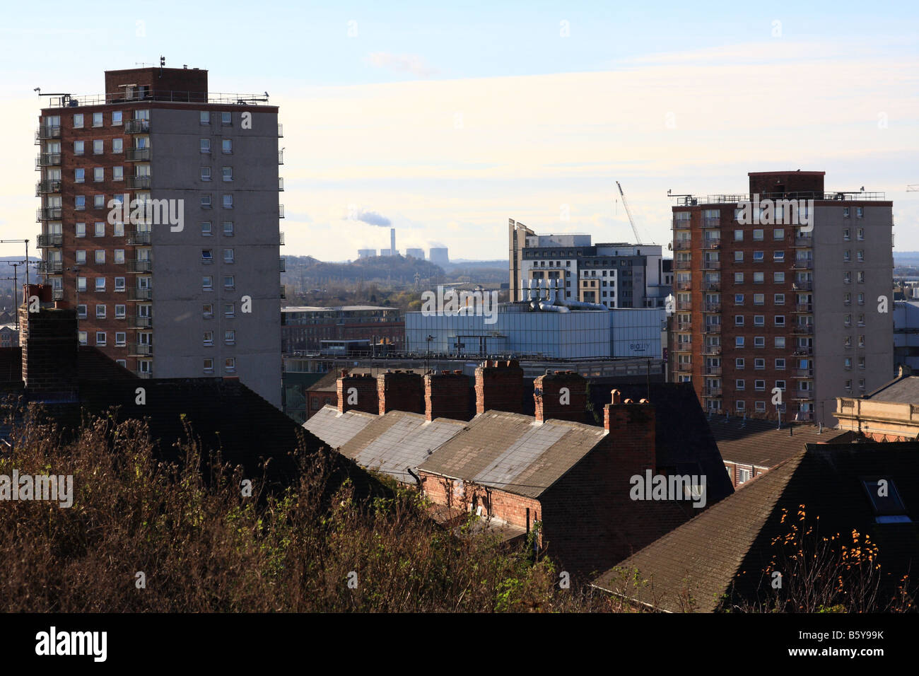 Nottingham city centre skyline hi-res stock photography and images - Alamy