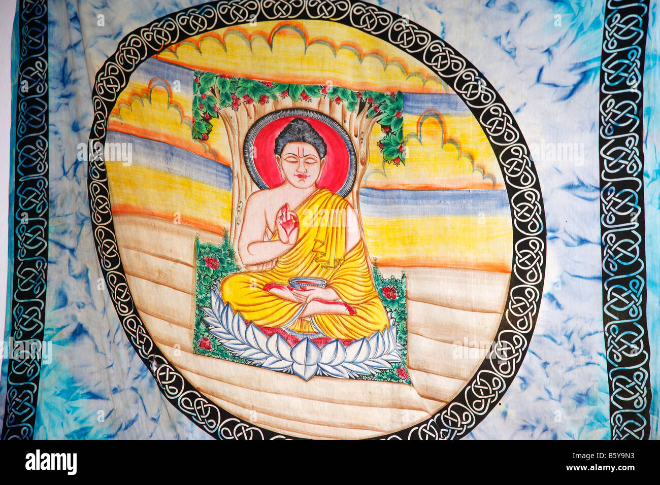 Buddha Picture the Surf Club at Arambol Beach, Goa, India Stock Photo ...