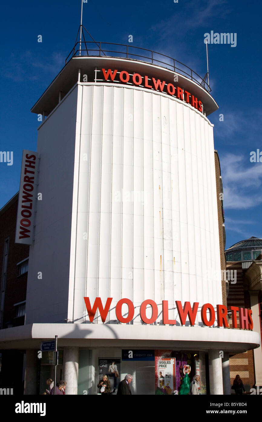 woolworths group plc flagship store fascade ilford essex england uk gb ...