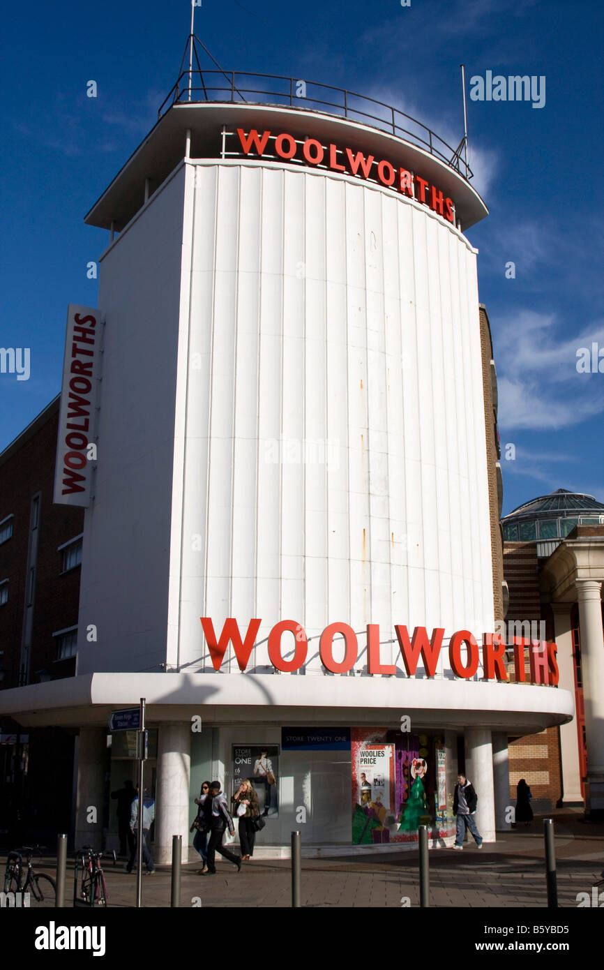 woolworths group plc flagship store fascade ilford essex england uk gb ...