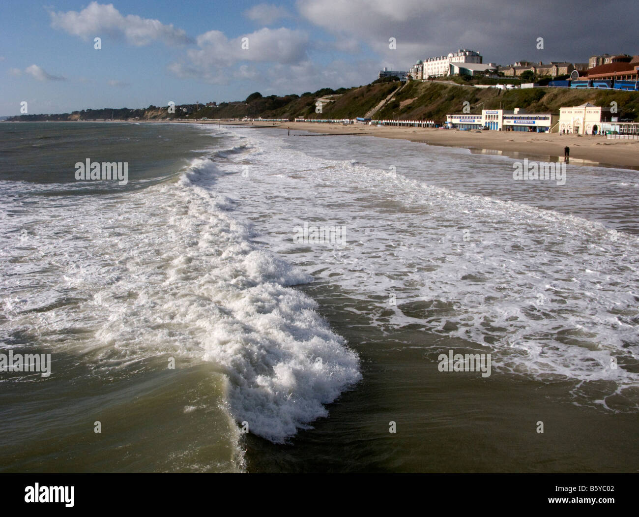Bournemouth west beach and cliffs hi-res stock photography and images ...