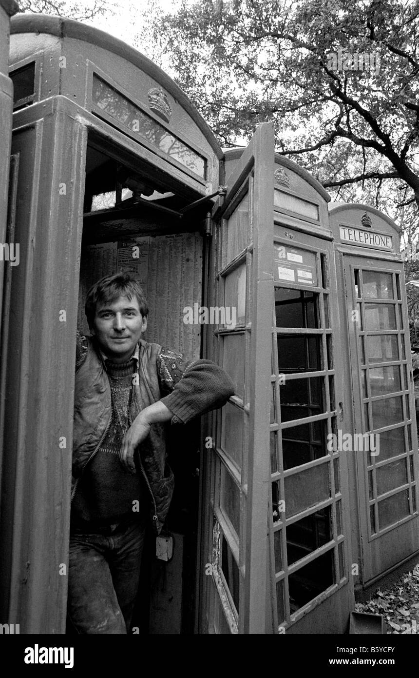 Inside British Telecom Telephone Box Stock Photos & Inside British ...