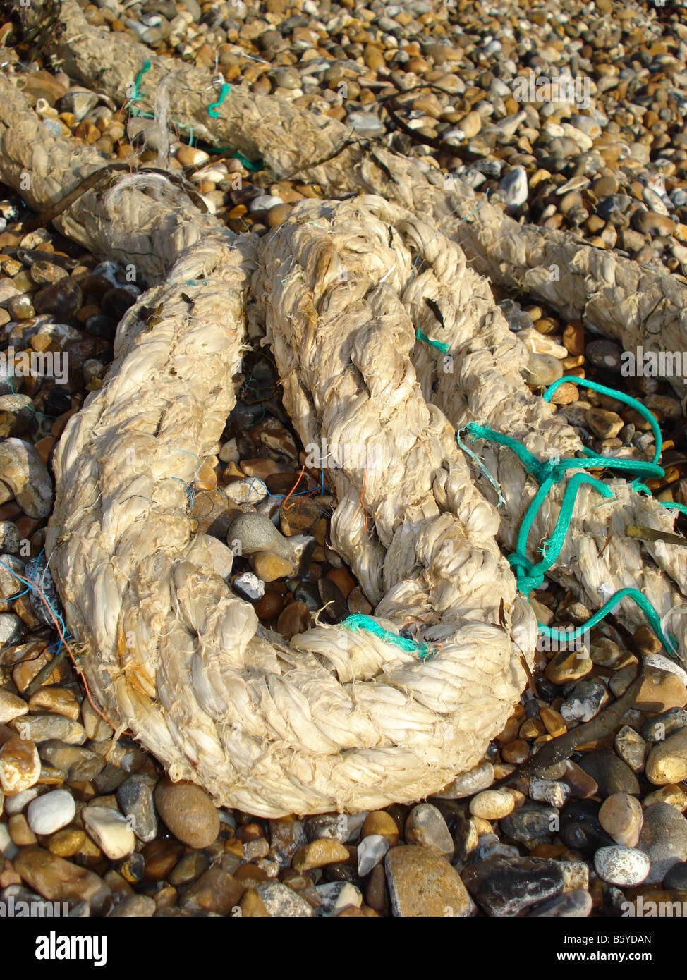 Fishing rope on Folkestone beach Stock Photo - Alamy