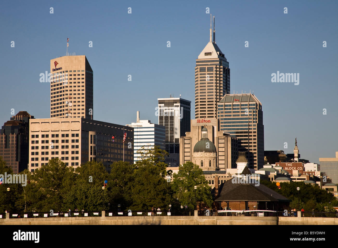 Indianapolis, Indiana early afternoon, one of a set of four Stock Photo ...
