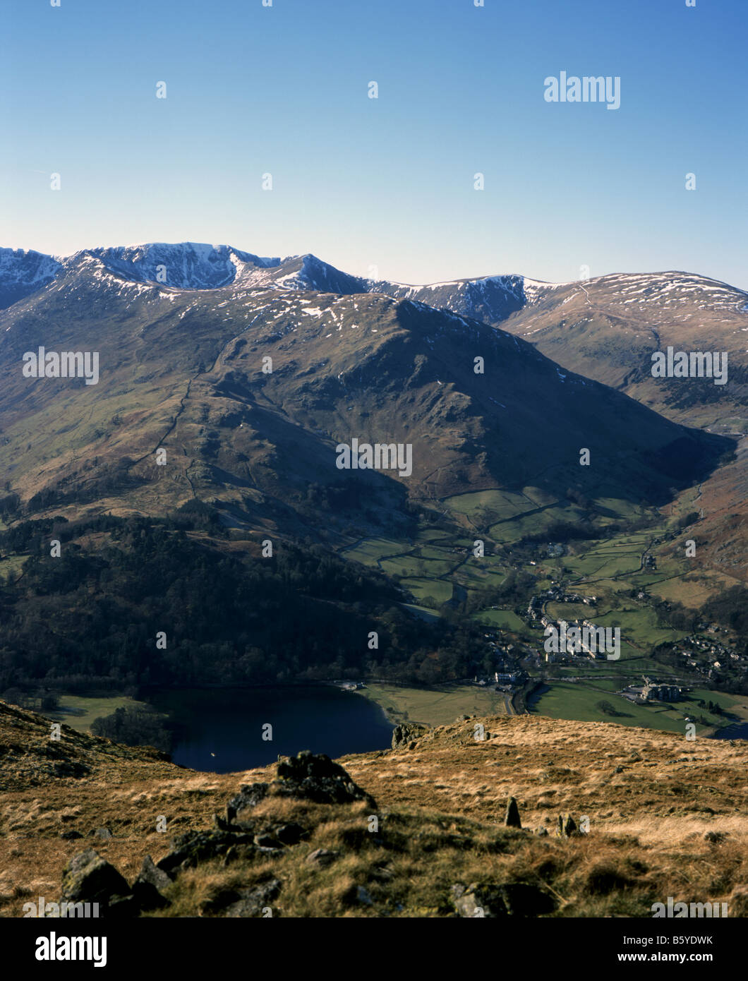 Helvellyn striding edge swirral edge hi-res stock photography and ...