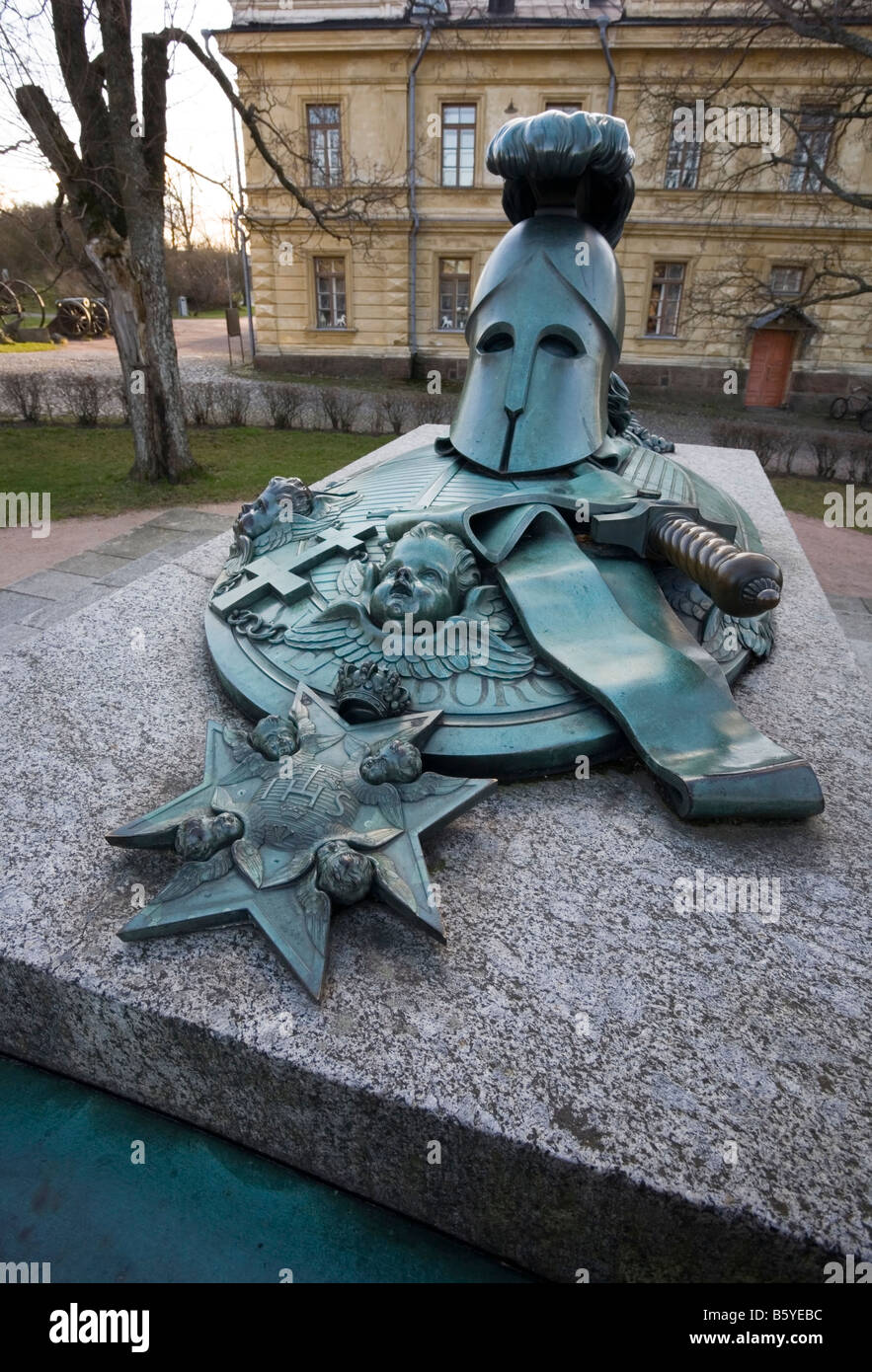The grave of the Suomenlinna fortress founder Augustin Otüran ...