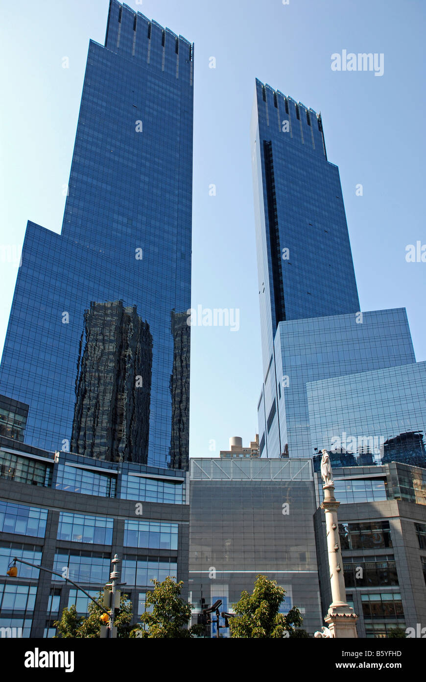 Time Warner Centre Tower Columbus Circle New York City Stock Photo - Alamy