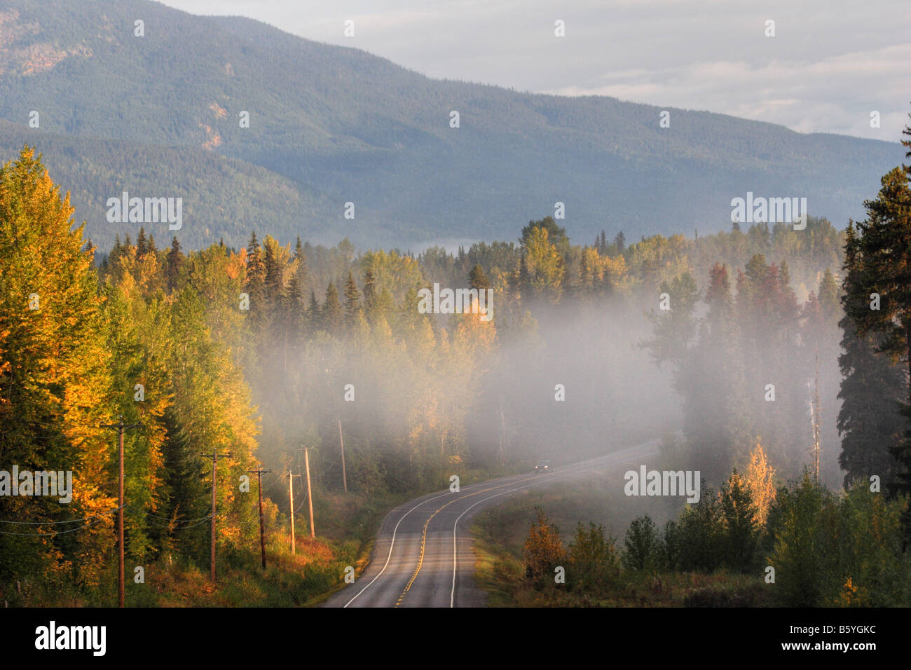 Yellowhead Highway British Columbia Canada Stock Photo - Alamy