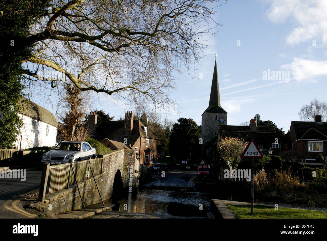 eynsford village kent south east england uk 2008 Stock Photo - Alamy