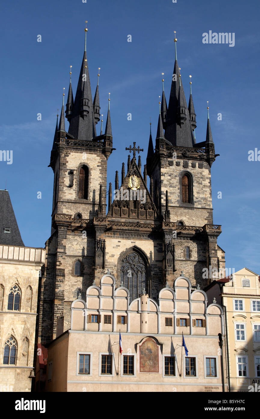 Tyn Cathedral at the Old Town Square, Prague Stock Photo - Alamy