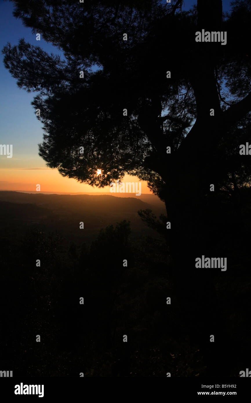 Sunset over Provence, France Stock Photo - Alamy