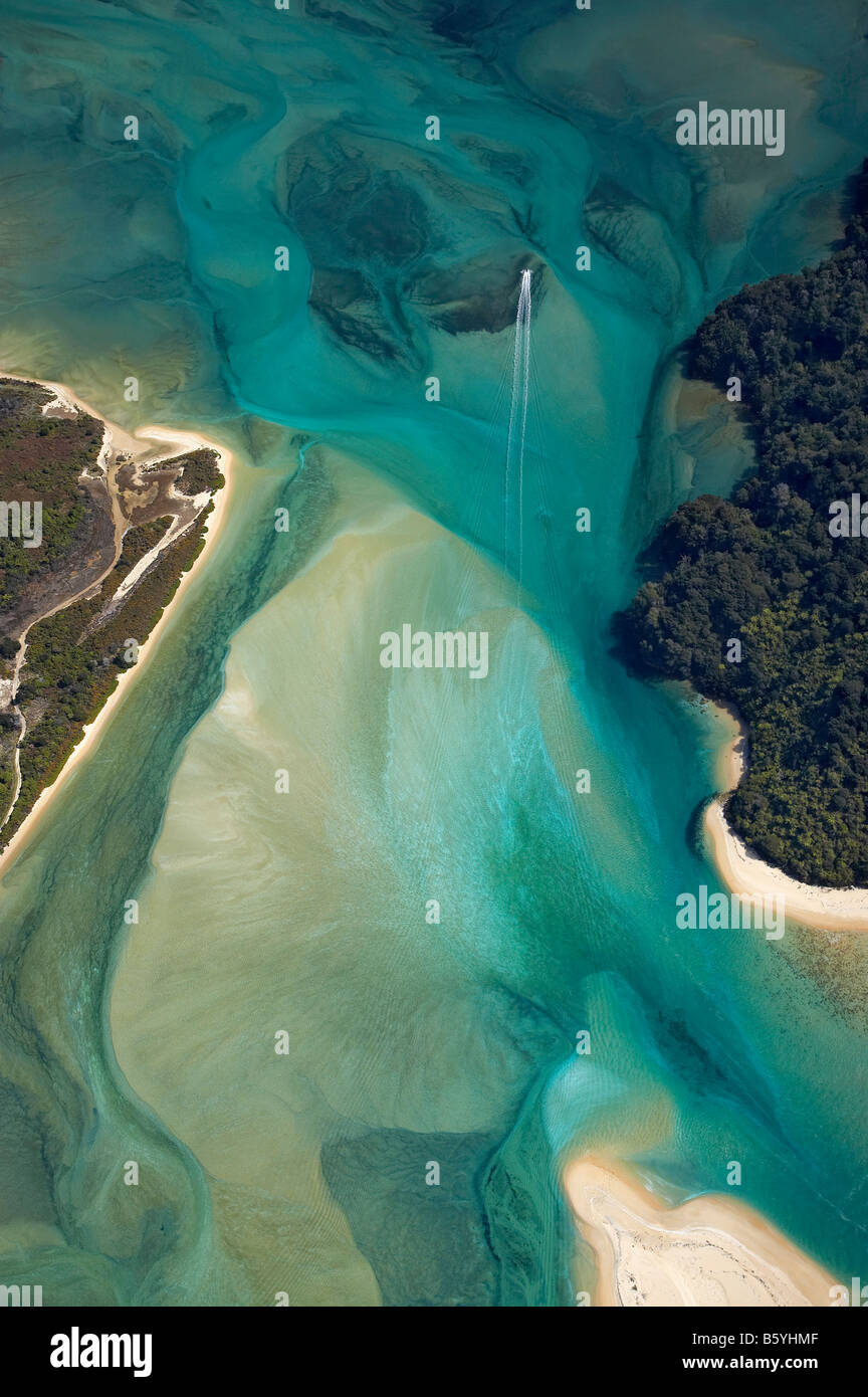 Tidal Patterns Awaroa Inlet Abel Tasman National Park Nelson Region ...
