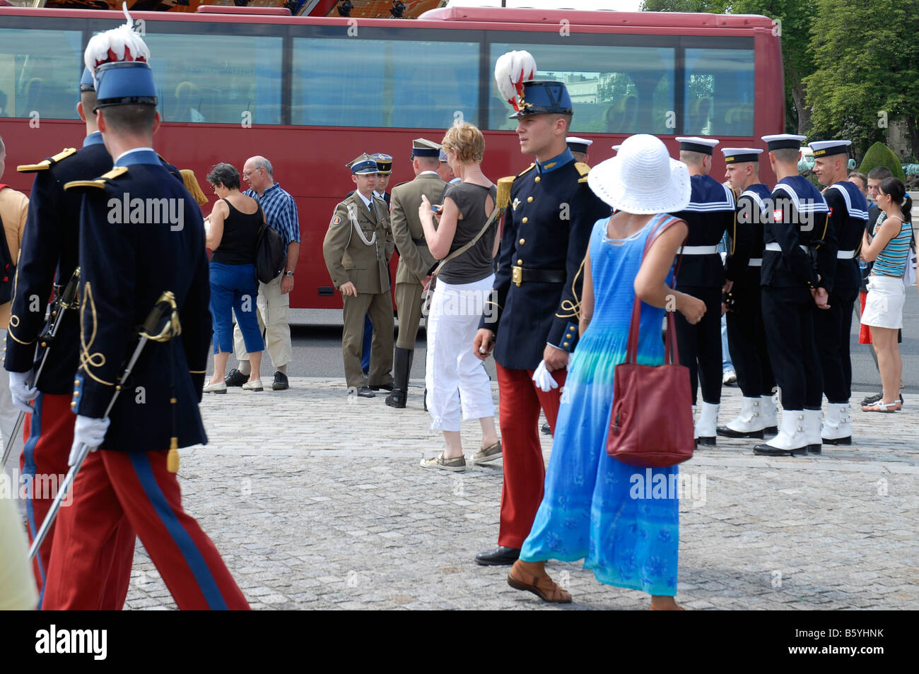 After the army parade 14 July Bastille day National Day Paris France ...