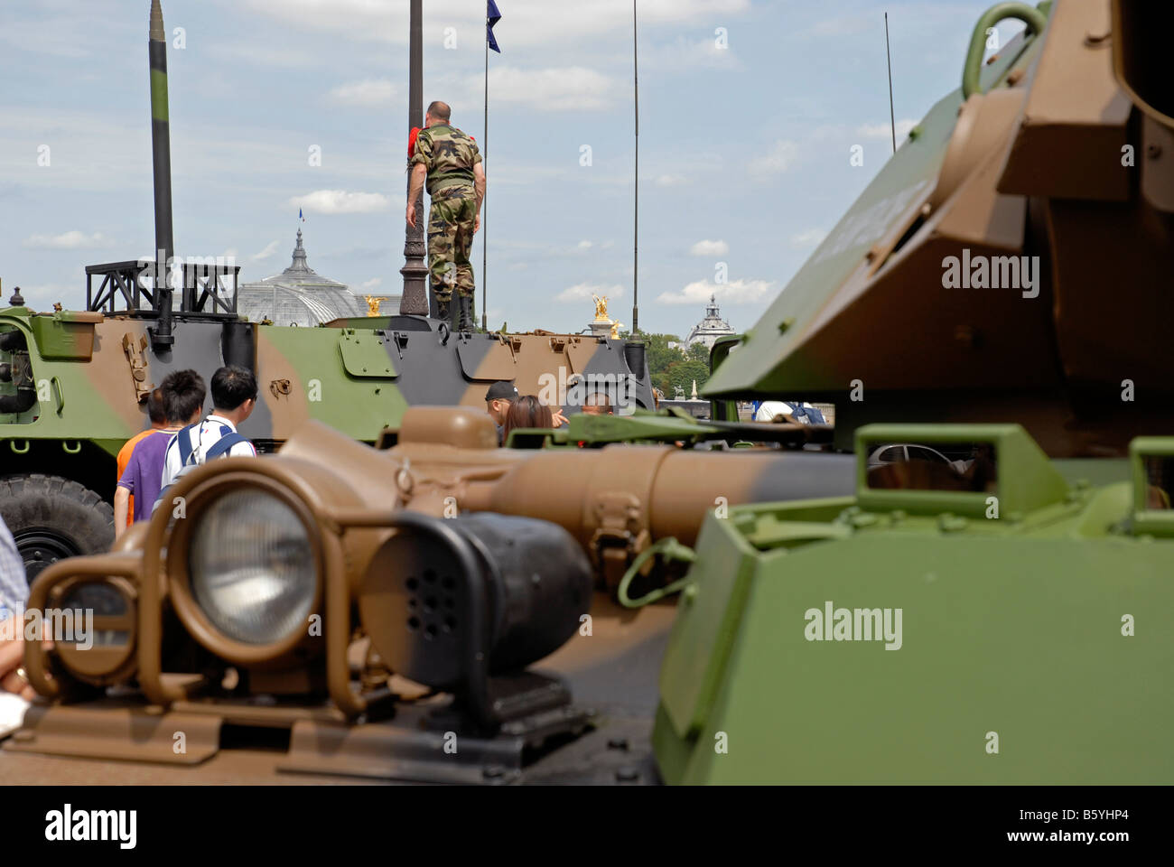After the army parade 14 July Bastille day National Day Paris France ...