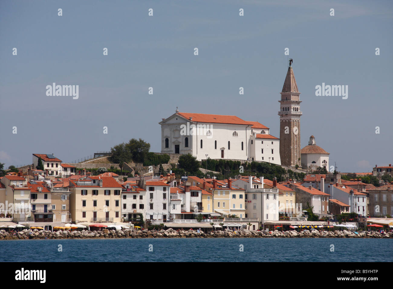 Piran town wall hi-res stock photography and images - Alamy
