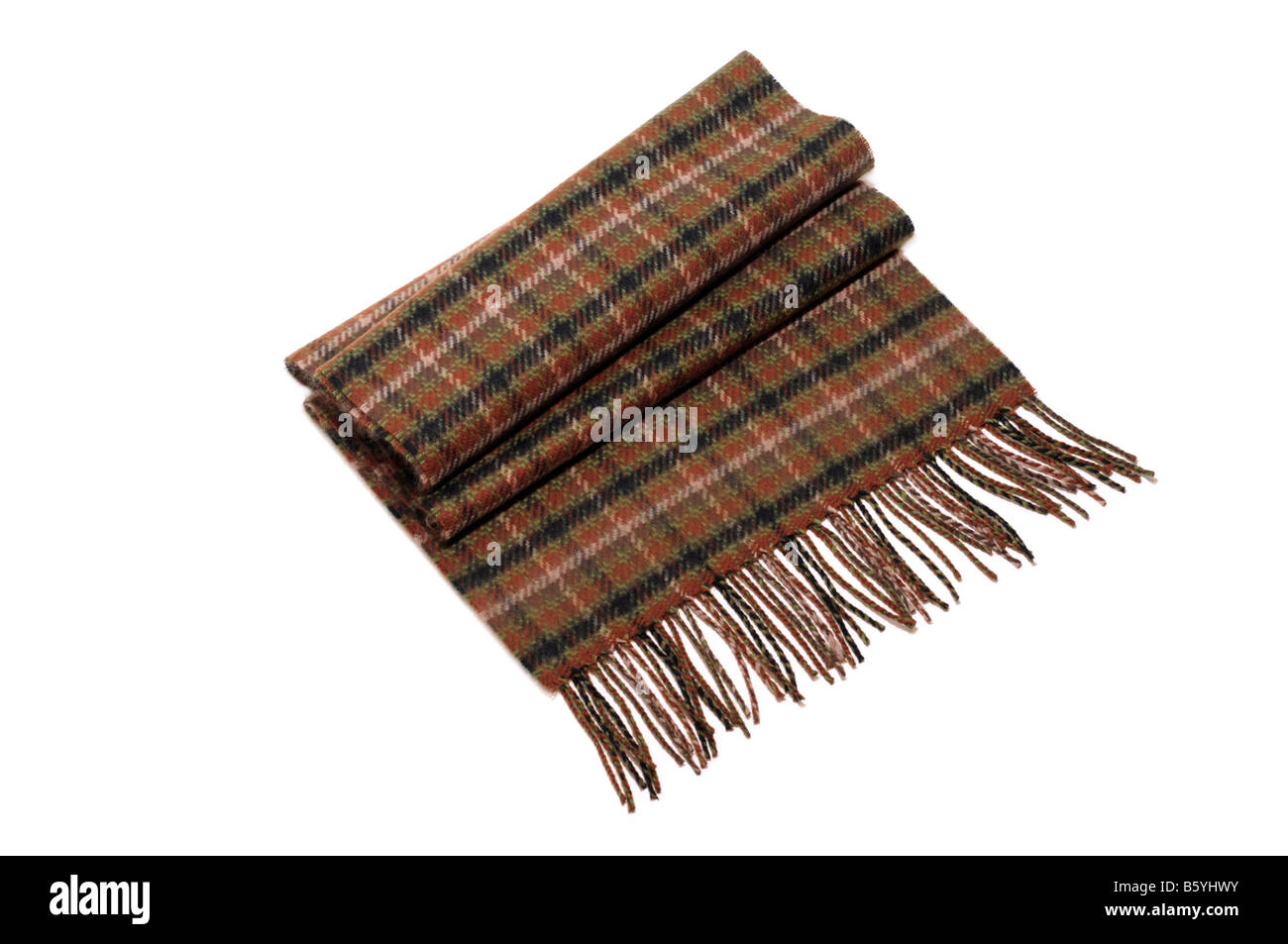 Checkered scarf Cut Out Stock Images & Pictures - Alamy