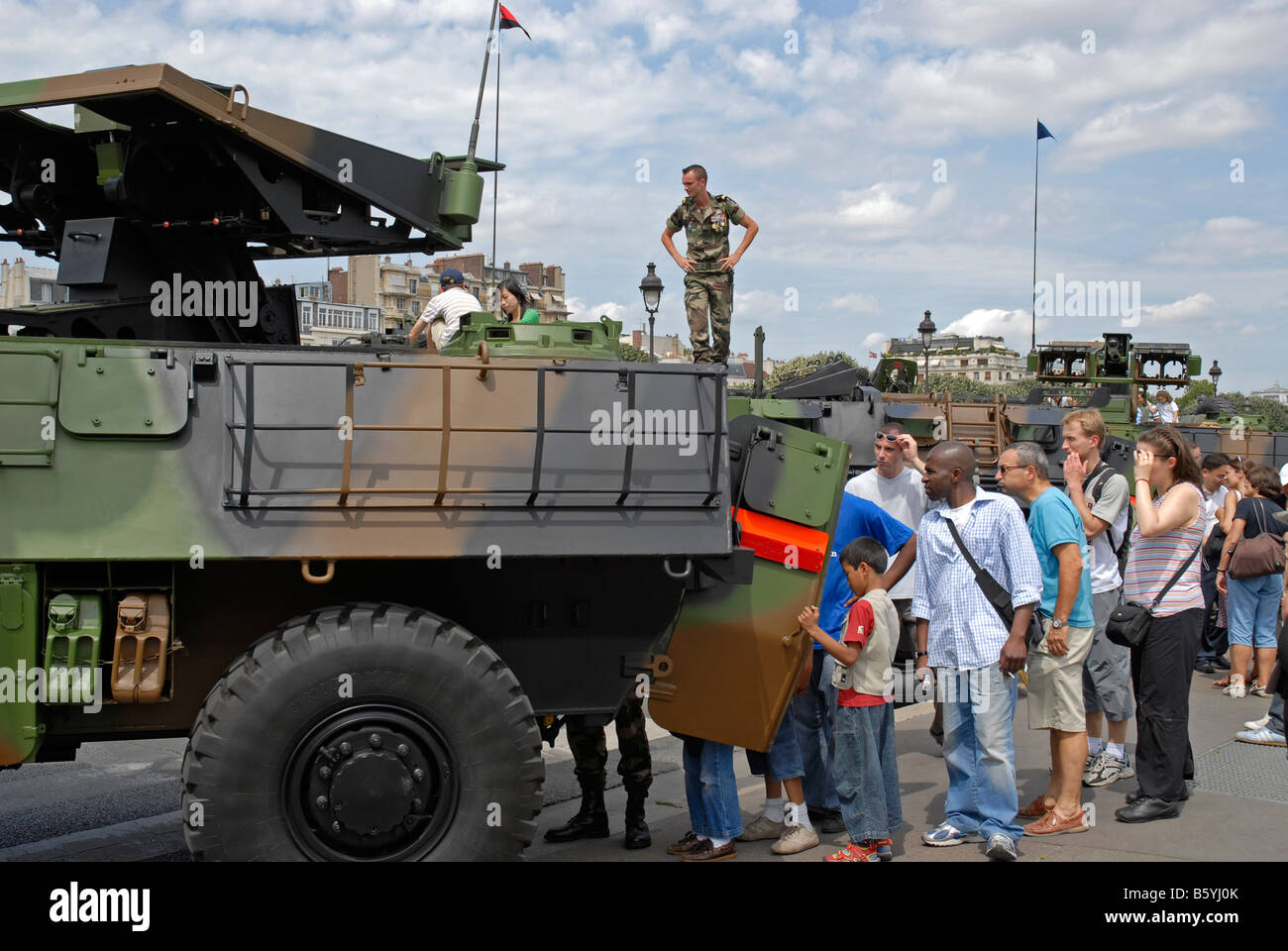 After the army parade 14 July Bastille day National Day Paris France ...