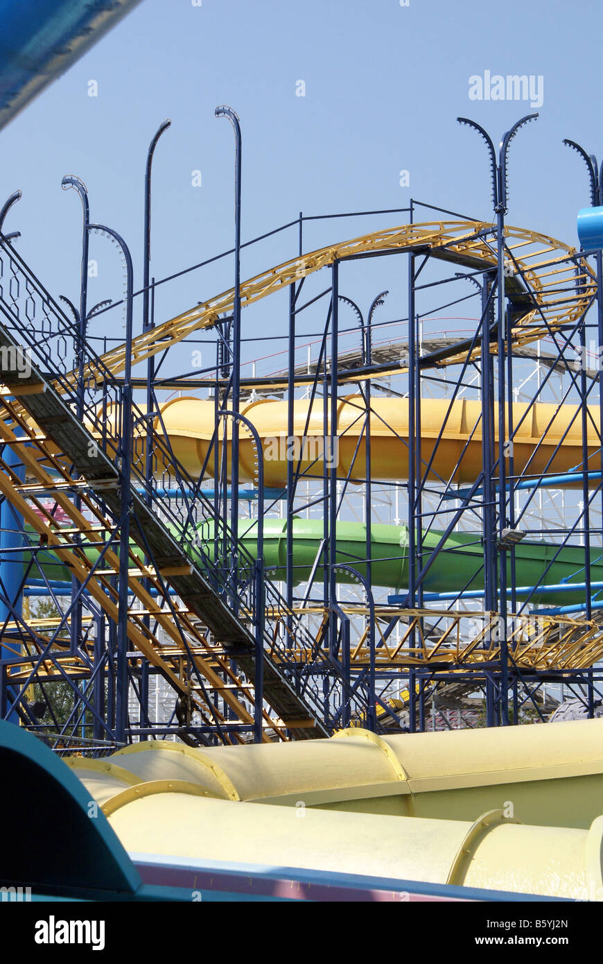 Structure for Amusement and Safety Stock Photo - Alamy