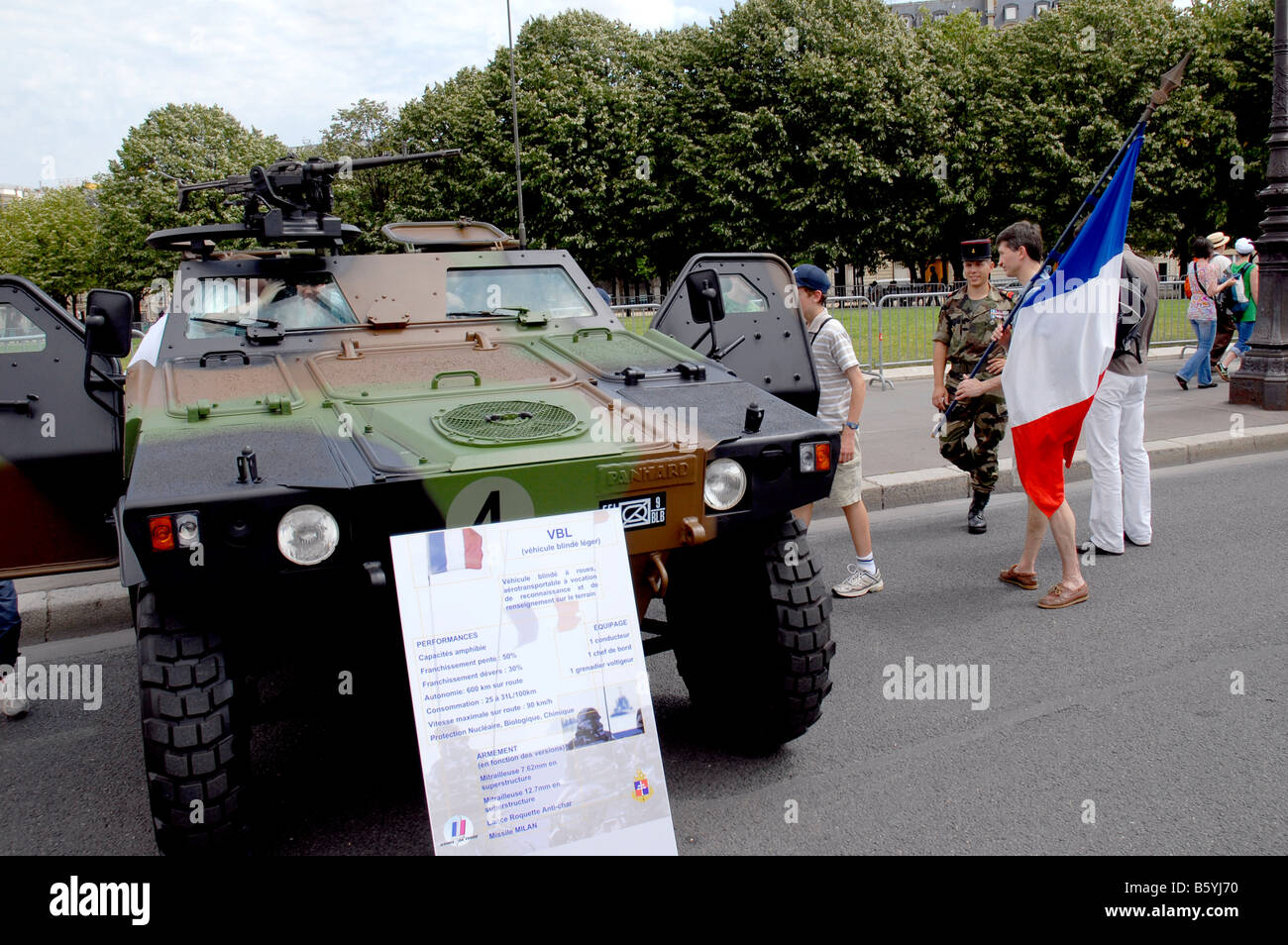 After the army parade 14 July Bastille day National Day Paris France ...