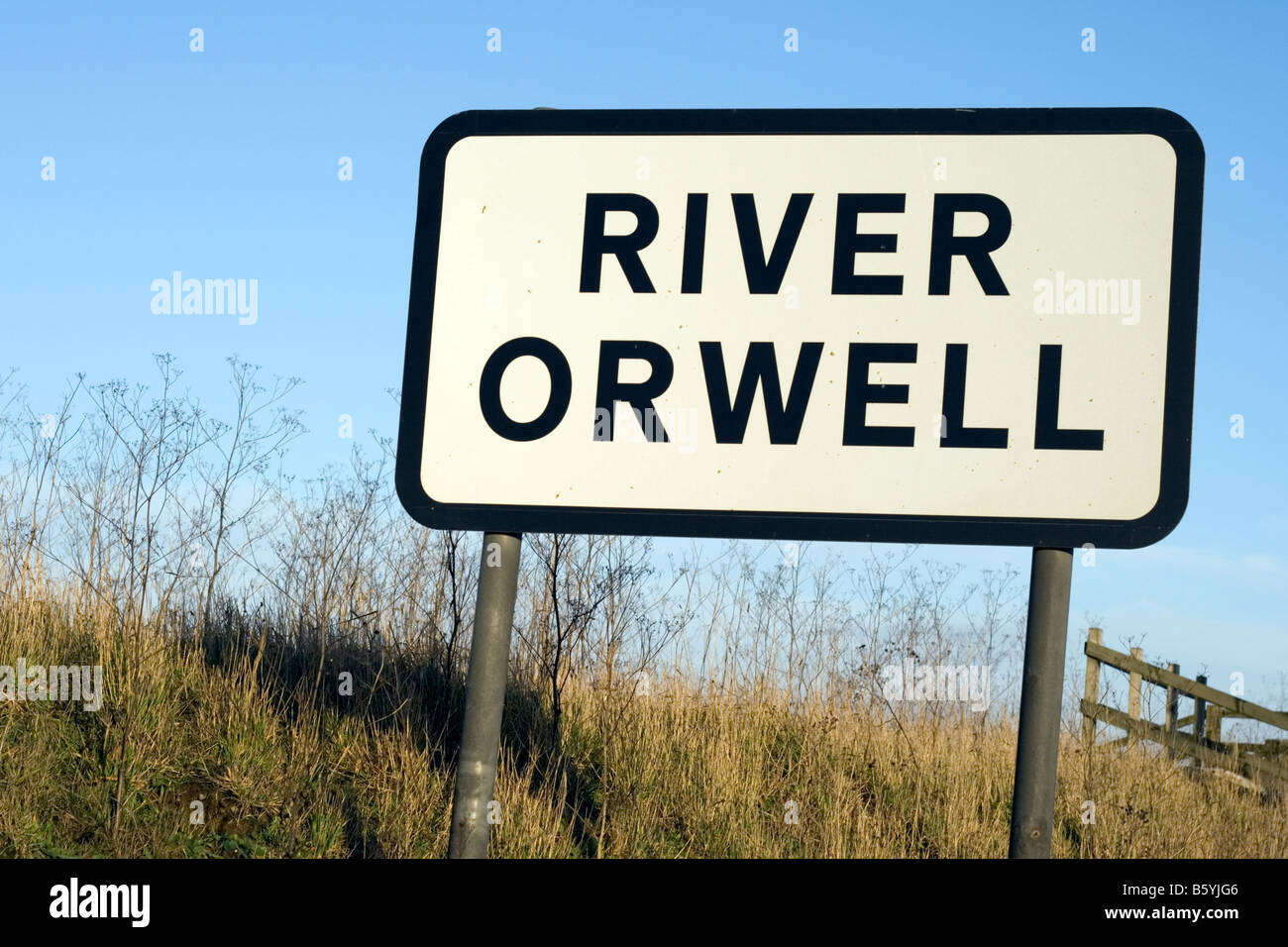River Orwell sign Stock Photo - Alamy
