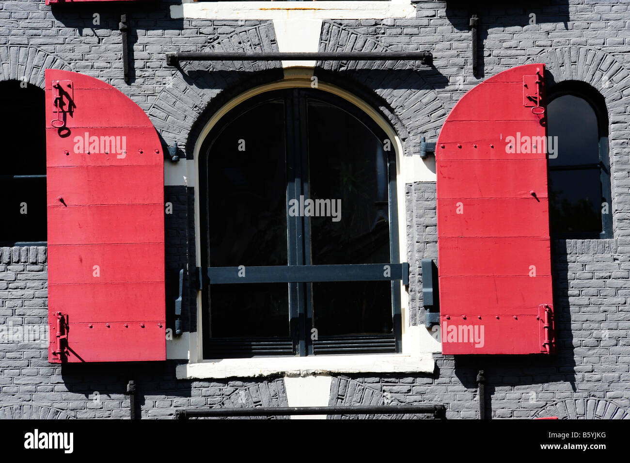 open shutters on a building in Amsterdam Stock Photo - Alamy