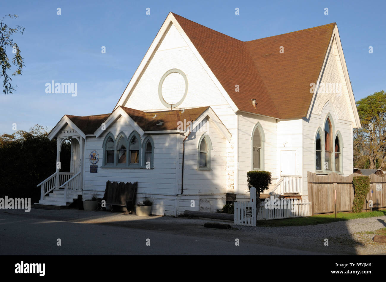 a simple country church Stock Photo - Alamy