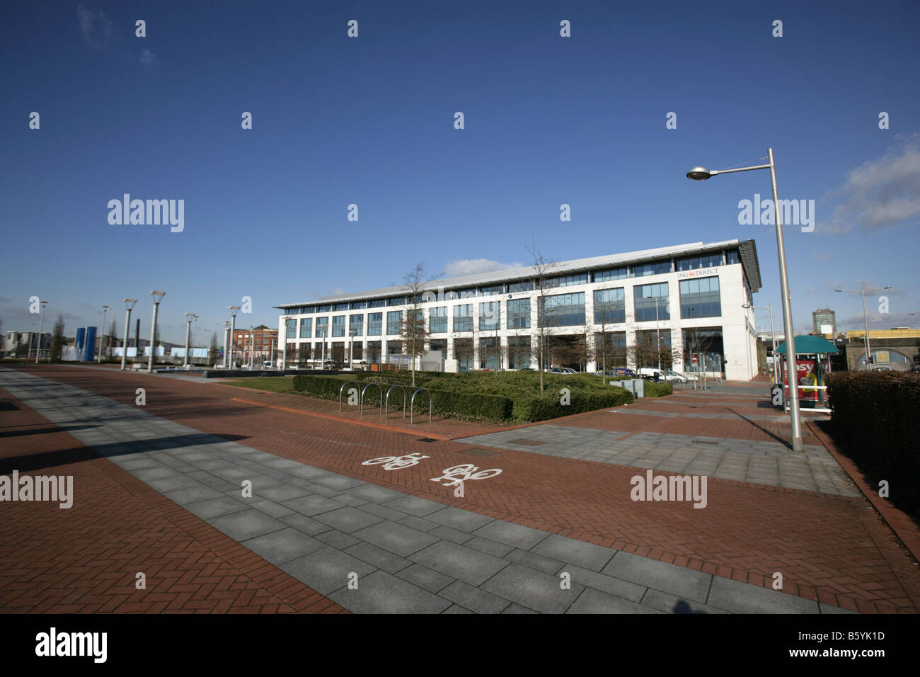City of Cardiff, Wales. The Callaghan Square city centre modern office ...