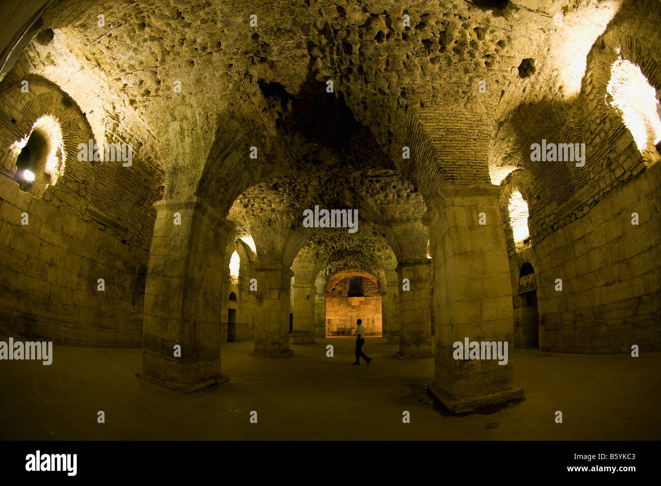 Roman remains of Diocletians Palace Cellars UNESCO World Heritage Site ...