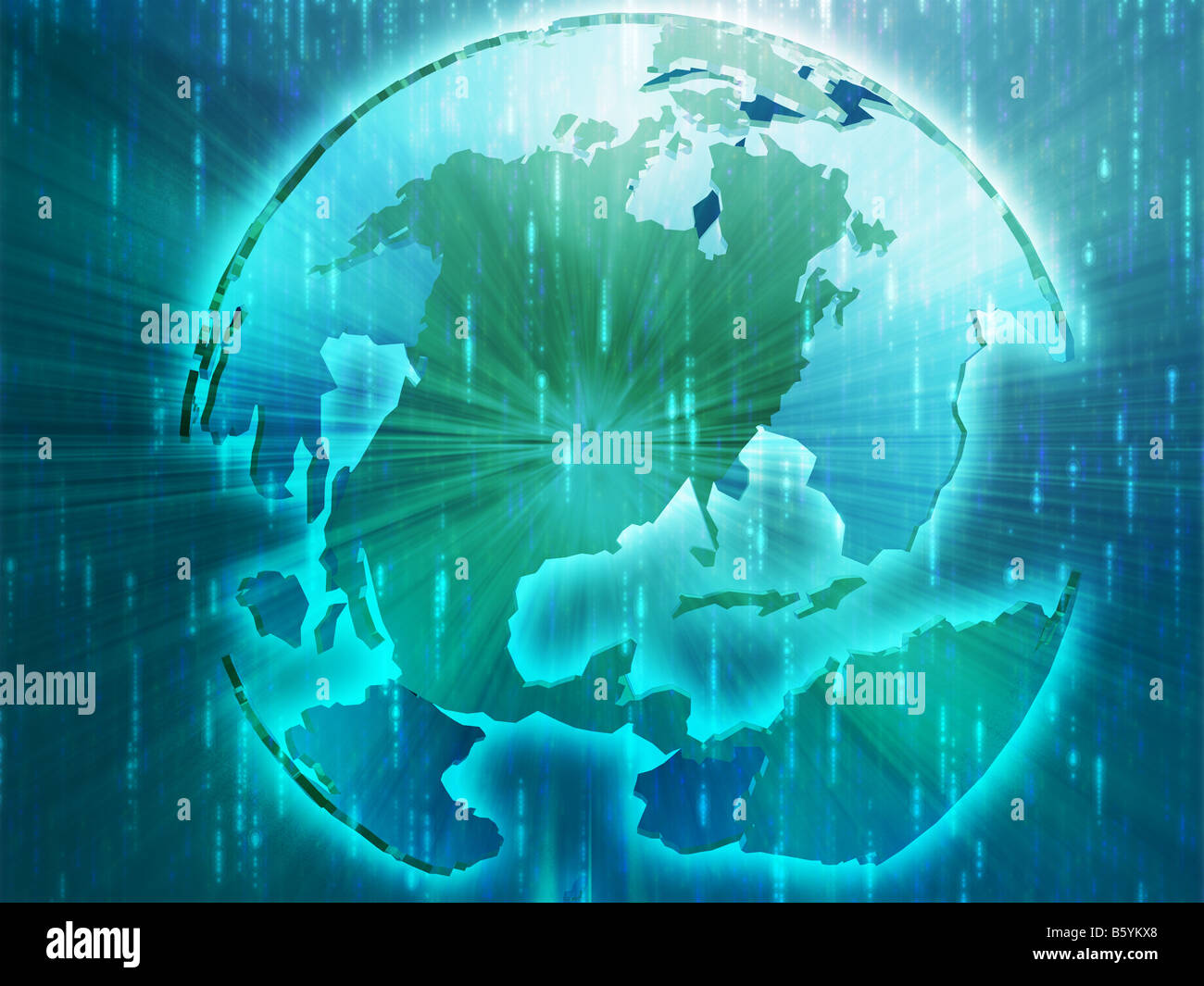 Map of the Americas on a sperhical globe cartographical illustration ...