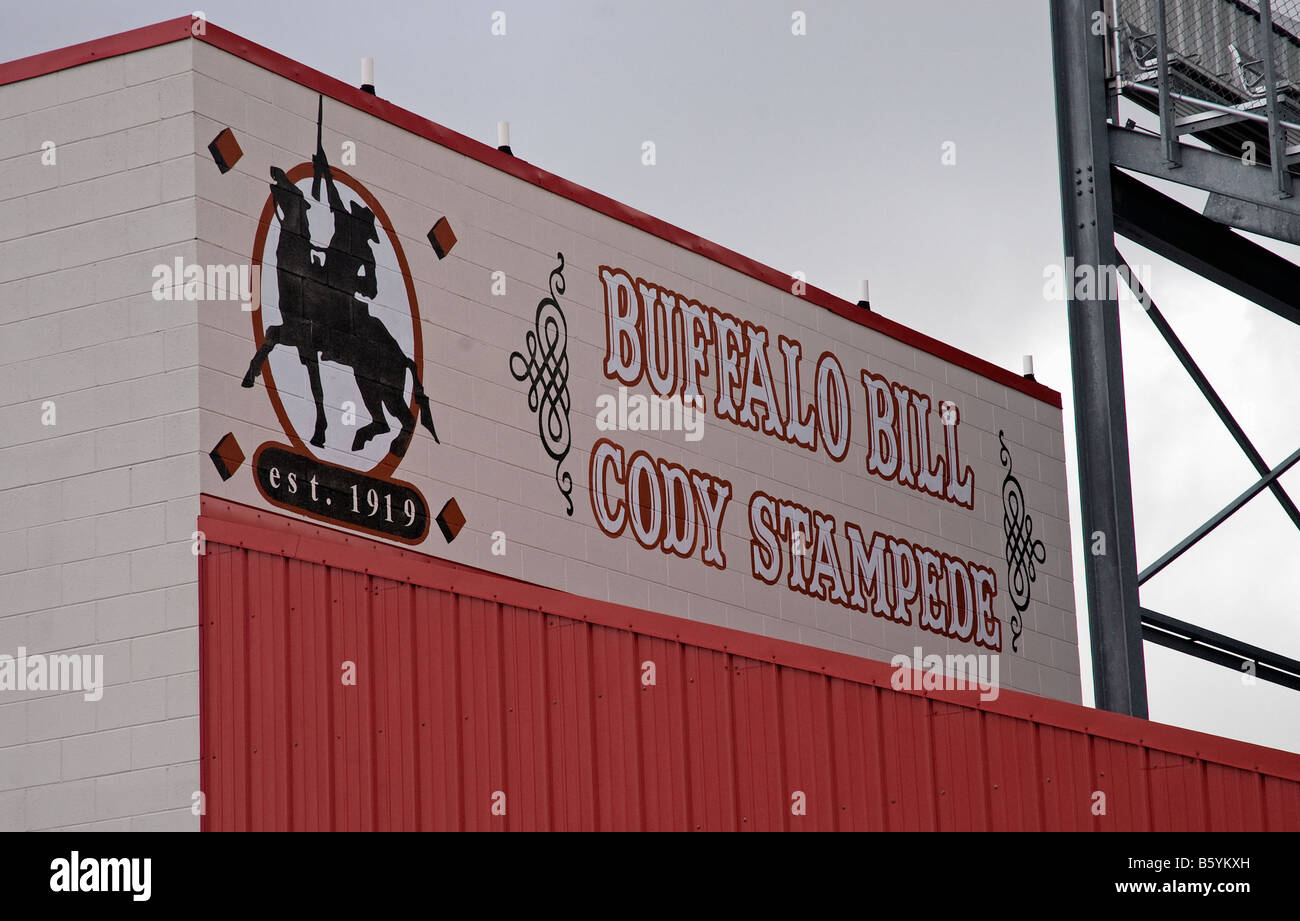 The Buffalo Bill Stampede ground in Cody, Wyoming, where rodeos are ...
