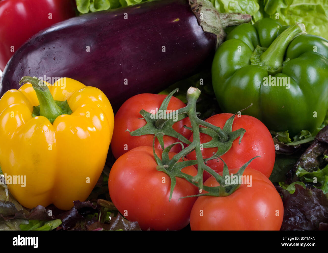 great image of fresh mixed vegetables from the garden Stock Photo - Alamy