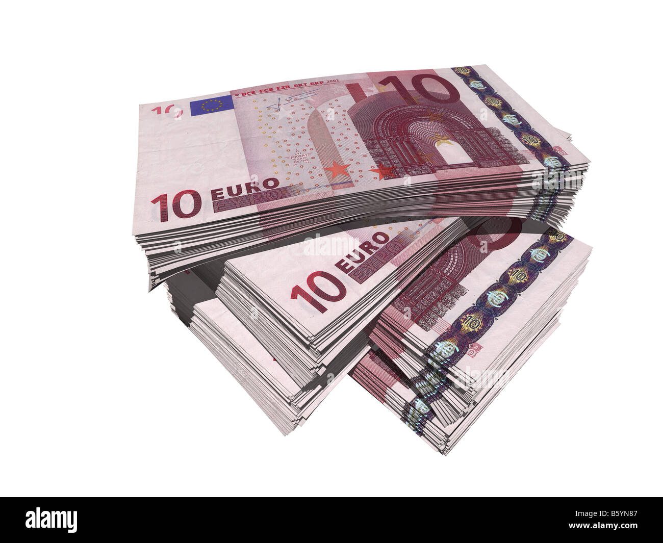 an euro note isolated over white background Stock Photo - Alamy