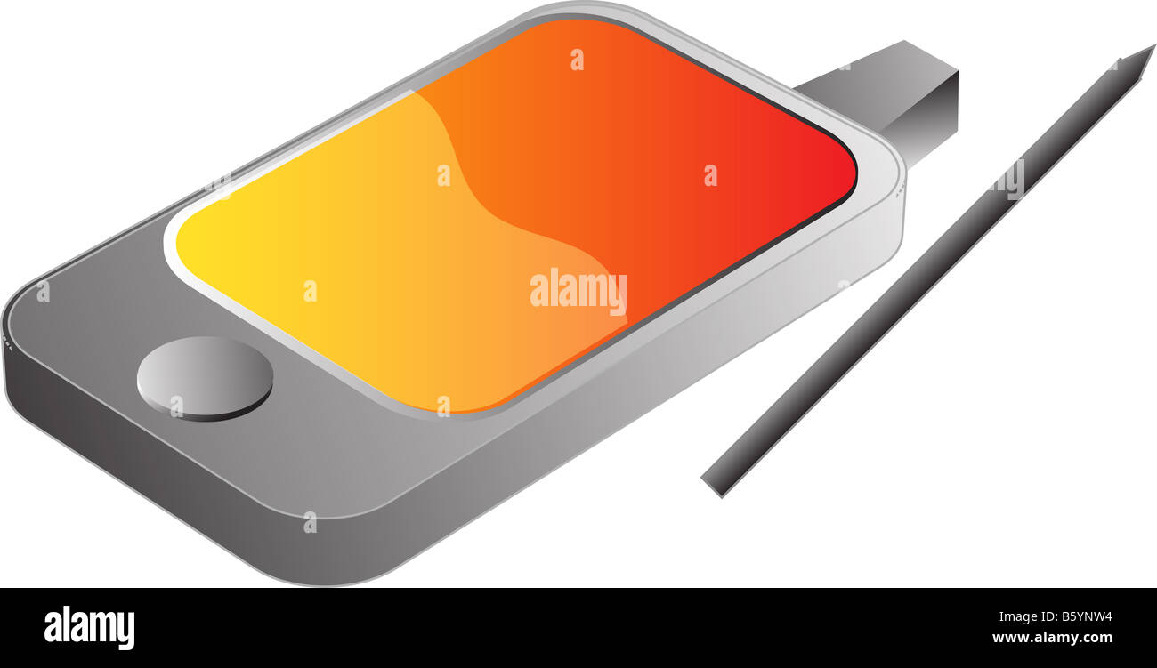 PDA Phone illustration in 3d isometric style Stock Photo - Alamy