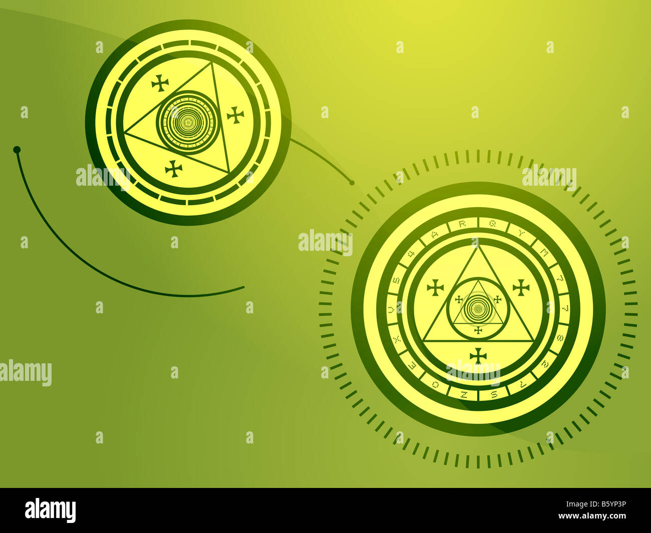 Arcane symbols hi-res stock photography and images - Alamy