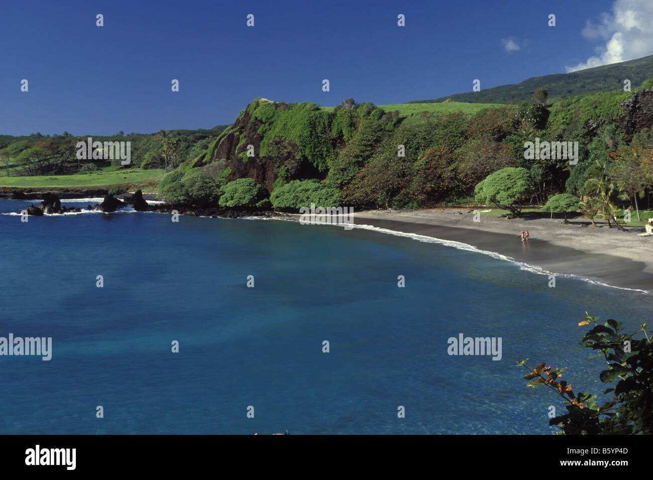 Hamoa Beach Hana, Maui, Hawaii Stock Photo - Alamy