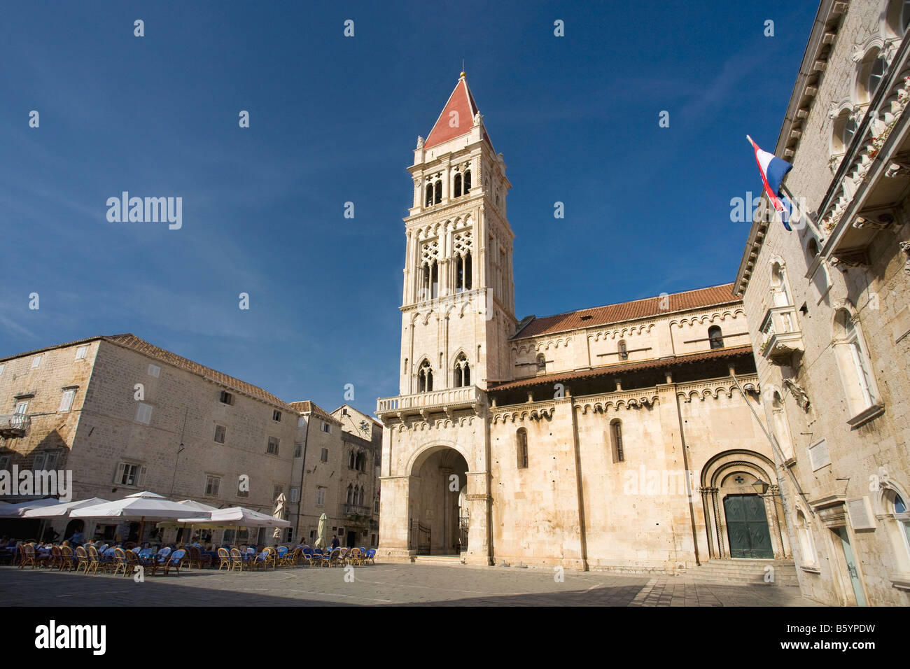 Cathedral of St Lawrence 13th century Trogir Dalmatian Coast Croatia ...