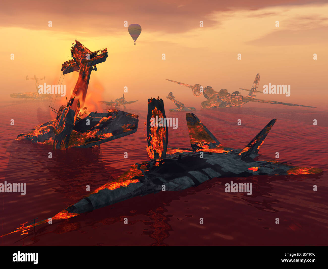 Blood Bath A 3D Conceptual Image Stock Photo - Alamy