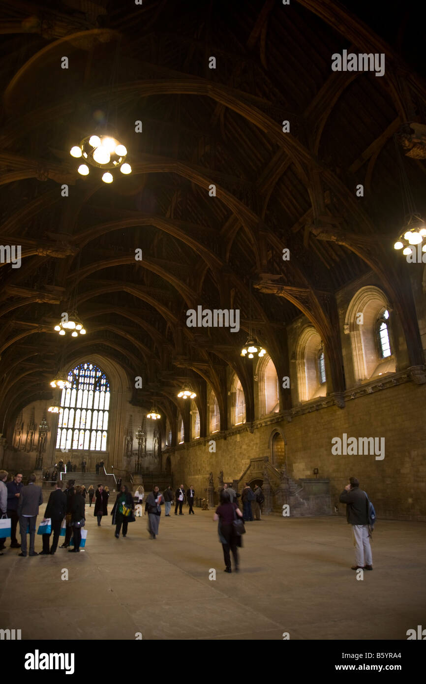 Hammer-beam roof of Westminster Hall, Houses of Parliament, Westminster ...