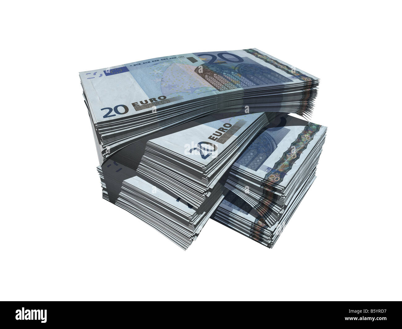 an euro note isolated over white background Stock Photo - Alamy